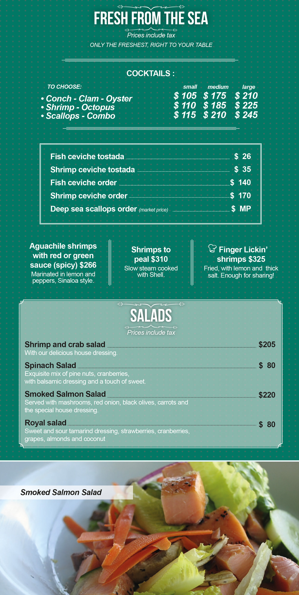 Our Menu – Mahi Mahi
